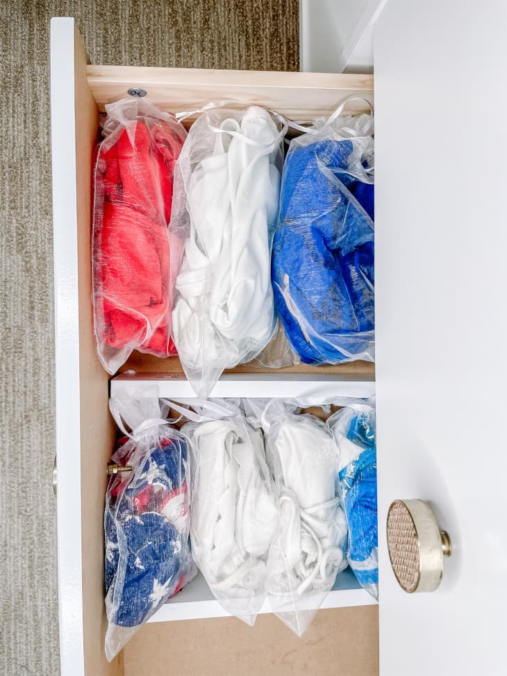 I Store My Swimsuits in Organza Gift Bags | Apartment Therapy