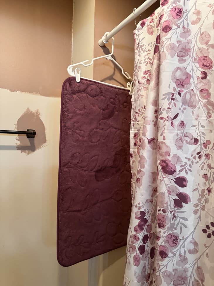 Use a Pants Hanger to Dry Bath Mats | Apartment Therapy