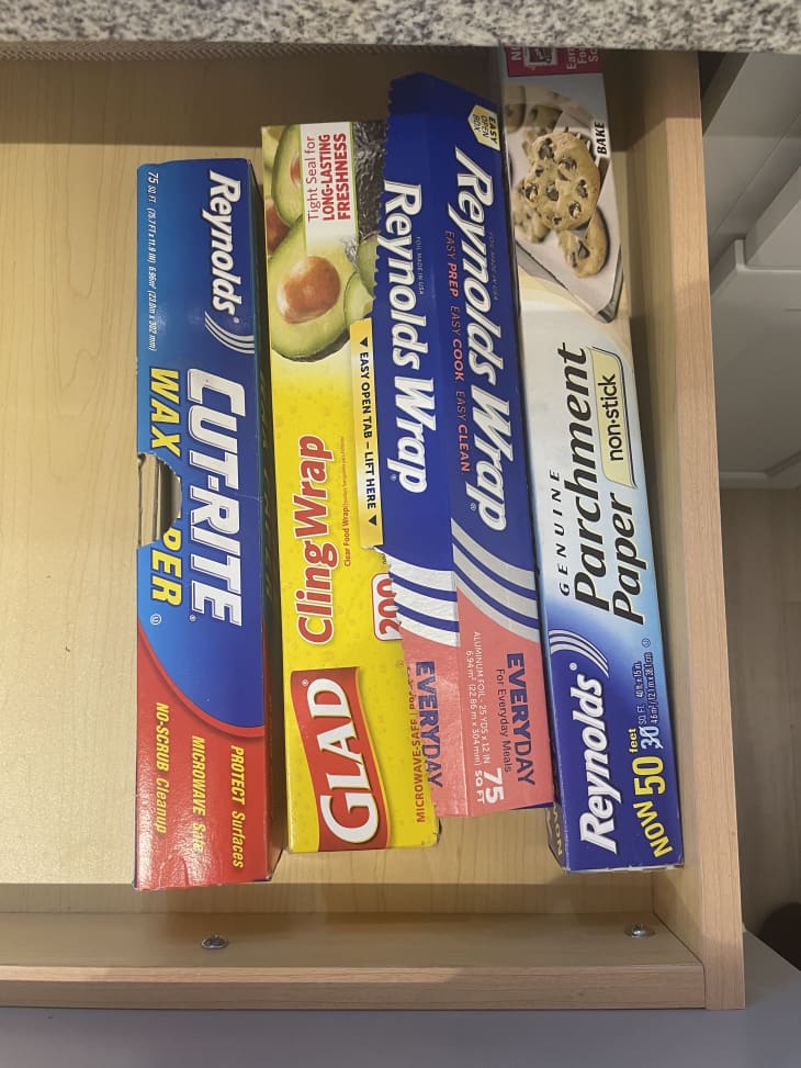 Amazon 3-in-1 Foil and Plastic Wrap Organizer Review | Apartment Therapy