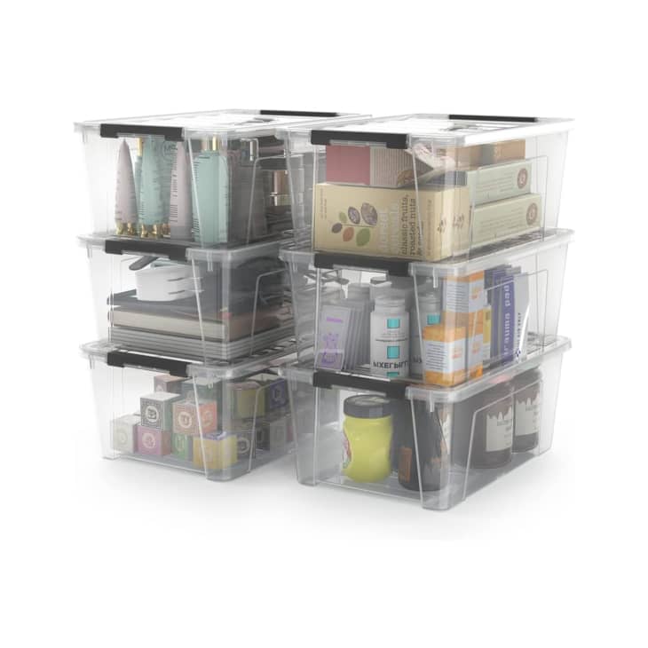 Amazon WYT Clear Storage Latch Bins (6-Pack) Review | Apartment Therapy