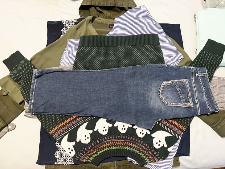 I Tried the Bundle Wrapping Method to Pack My Carry-On | Apartment Therapy