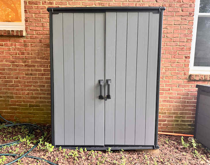 The Keter Premier Tall Storage Shed Is a Outdoor Space Saver ...
