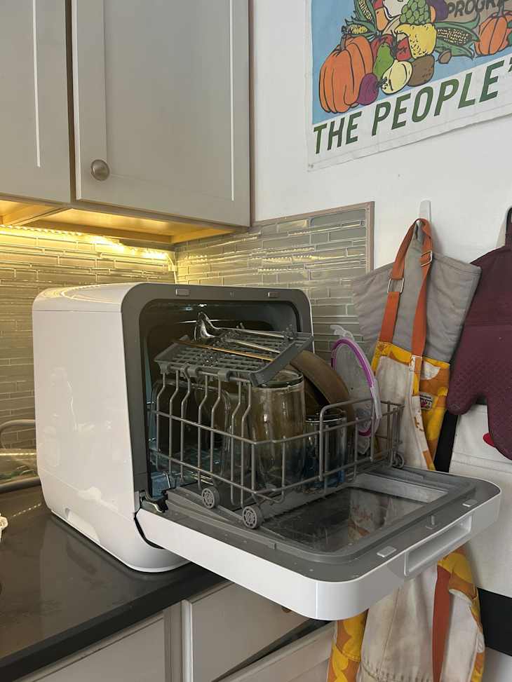 I Love The QVC Faberware Compact Portable Dishwasher | Apartment Therapy
