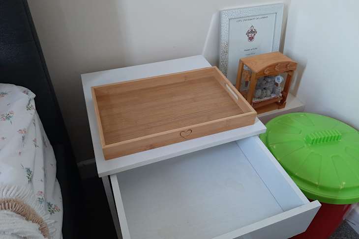 See How a Pro Organizer Fixed My Small Bedside Table | Apartment Therapy