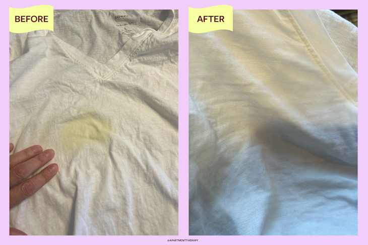 I Tried 4 Methods for Removing Oil Stains on Clothes | Apartment Therapy