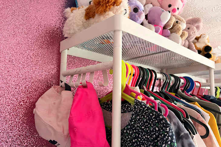 I Turned This $80 IKEA Coat Rack Into a Closet in Seconds | Apartment ...