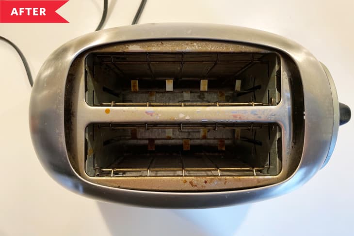 I Tried to Clean a Toaster with a Hair Dryer | Apartment Therapy