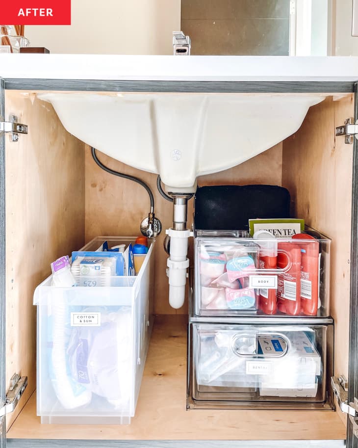 See How a Pro Organizer Updates This Cluttered Bathroom | Cubby