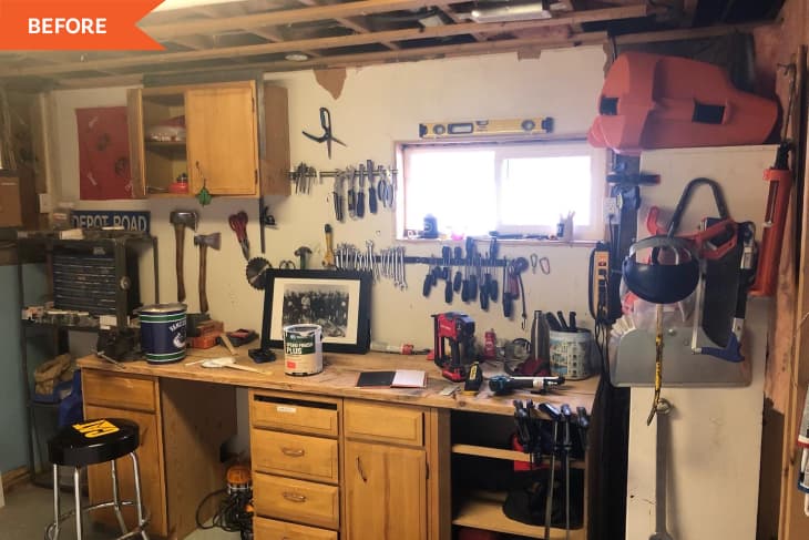 B&A: “Dumping Ground” Basement Becomes a Functional Workshop ...