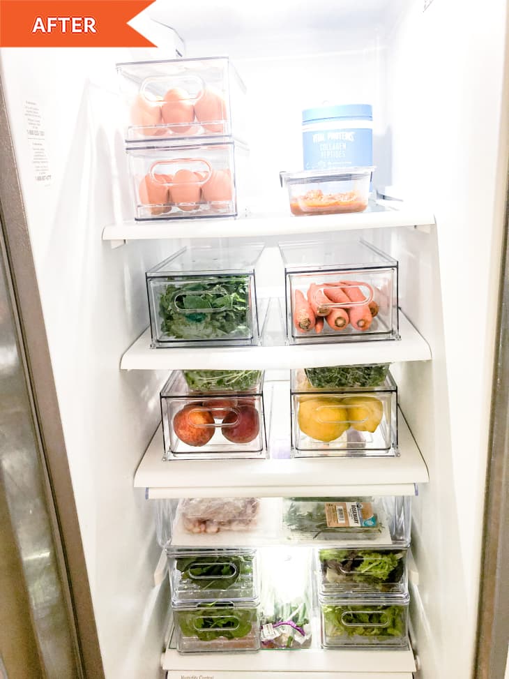 Before & After: A $200 Fridge Refresh Makes It Perfectly Organized ...