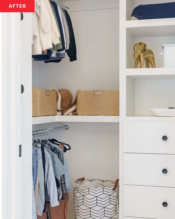 Kids' Closets Transformed to Streamline Clutter - Before and After ...