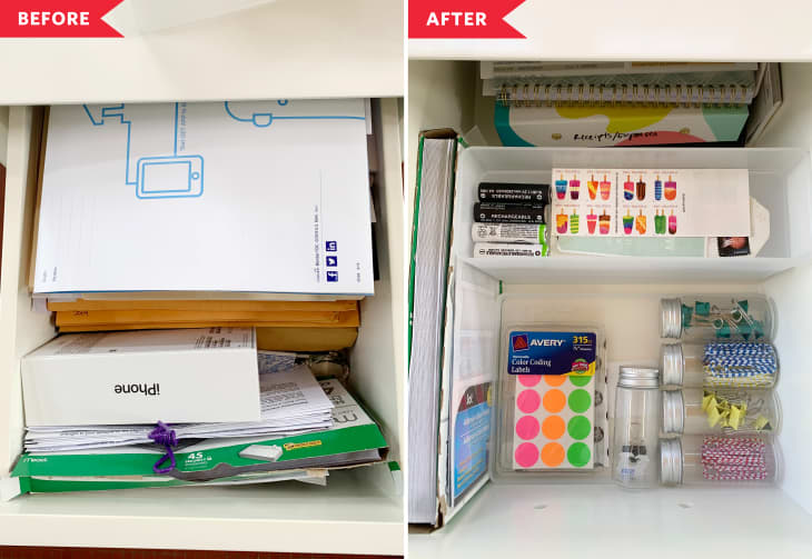 Before and After: The Power of Inexpensive Desk Drawer Organizers ...