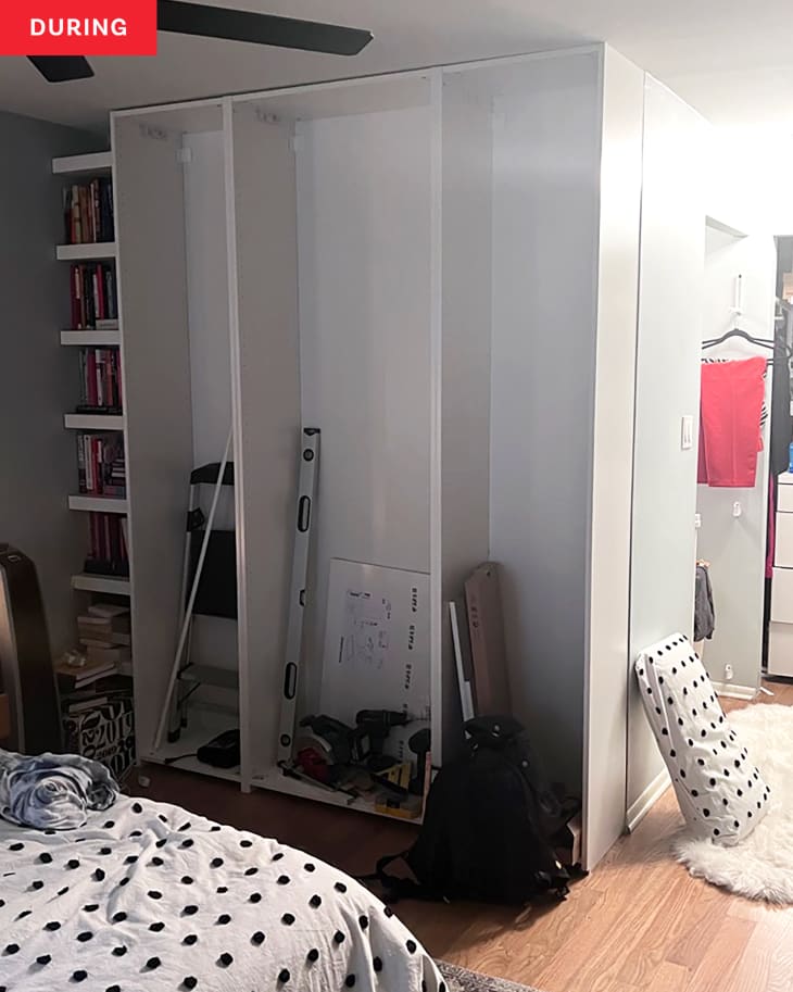 How I Hacked an IKEA PAX System into a Storage Vanity | Apartment Therapy