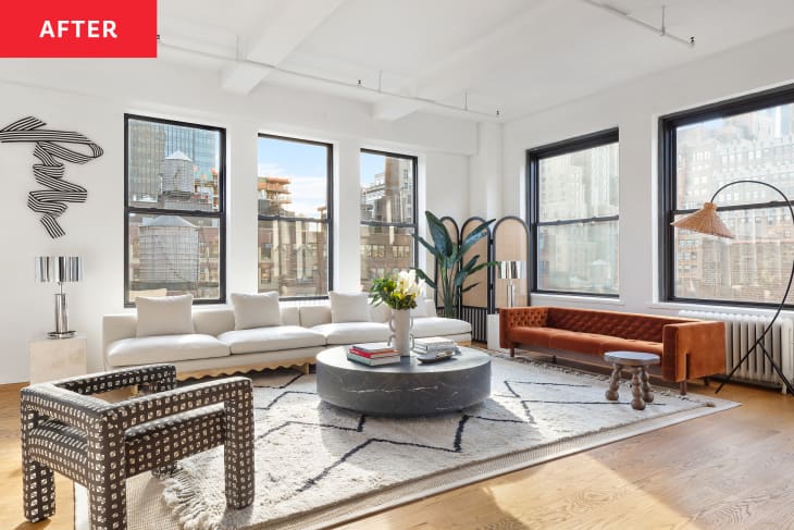 See How a Home Stager Turned a Sparse Loft into a Sophisticated Space ...