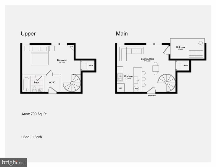 A 700 Square Foot NYC Loft vs. a Washington, D.C. Duplex | Apartment ...