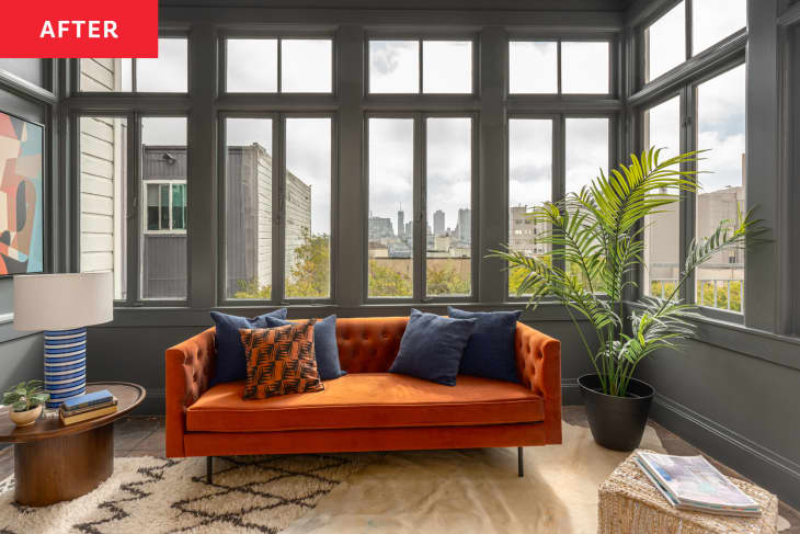 See How a Home Stager Gave This Dingy Alcove Space a Moody Makeover ...