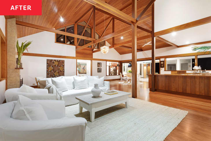 See How a Stager Calmed Down a Busy Living Room in This Australian Home ...