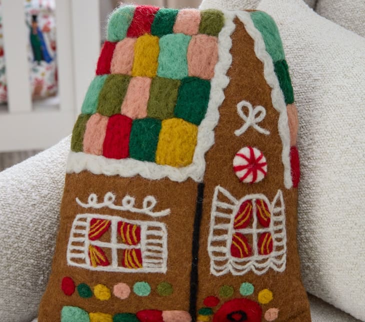 Pottery Barn Kids x Rifle Paper Co. Gingerbread Felt Pillow Sale ...
