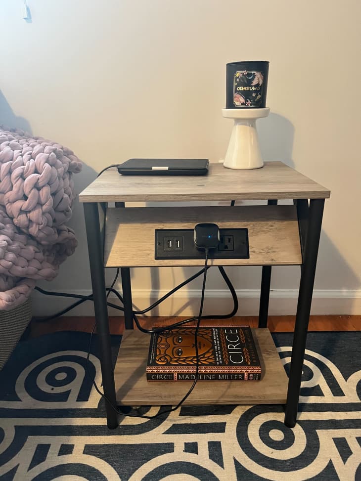Songmics Charging Side Table: I Tried It | Apartment Therapy