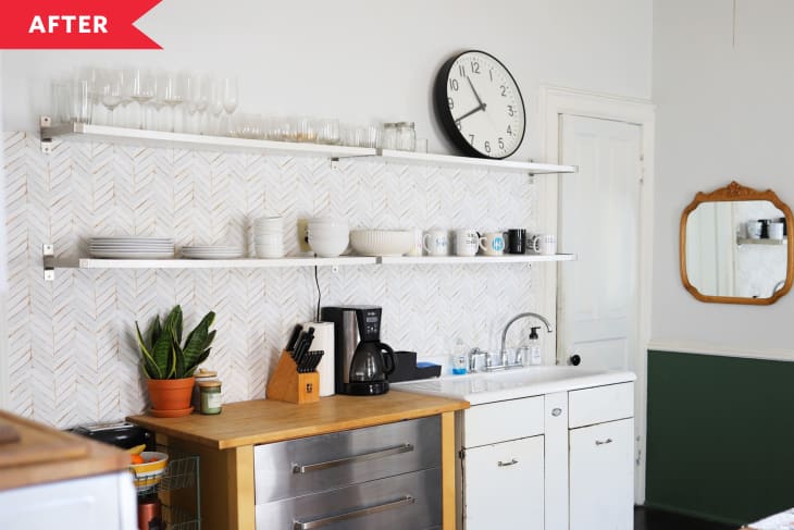 Before & After: A DIYer Turns a Bare Bones Space into a Full Kitchen ...