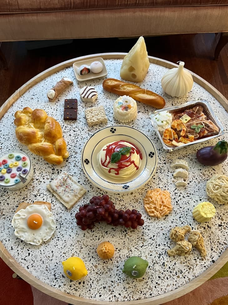 The Centerpiece of My Living Room Is a Table of Realistic Food Candles ...