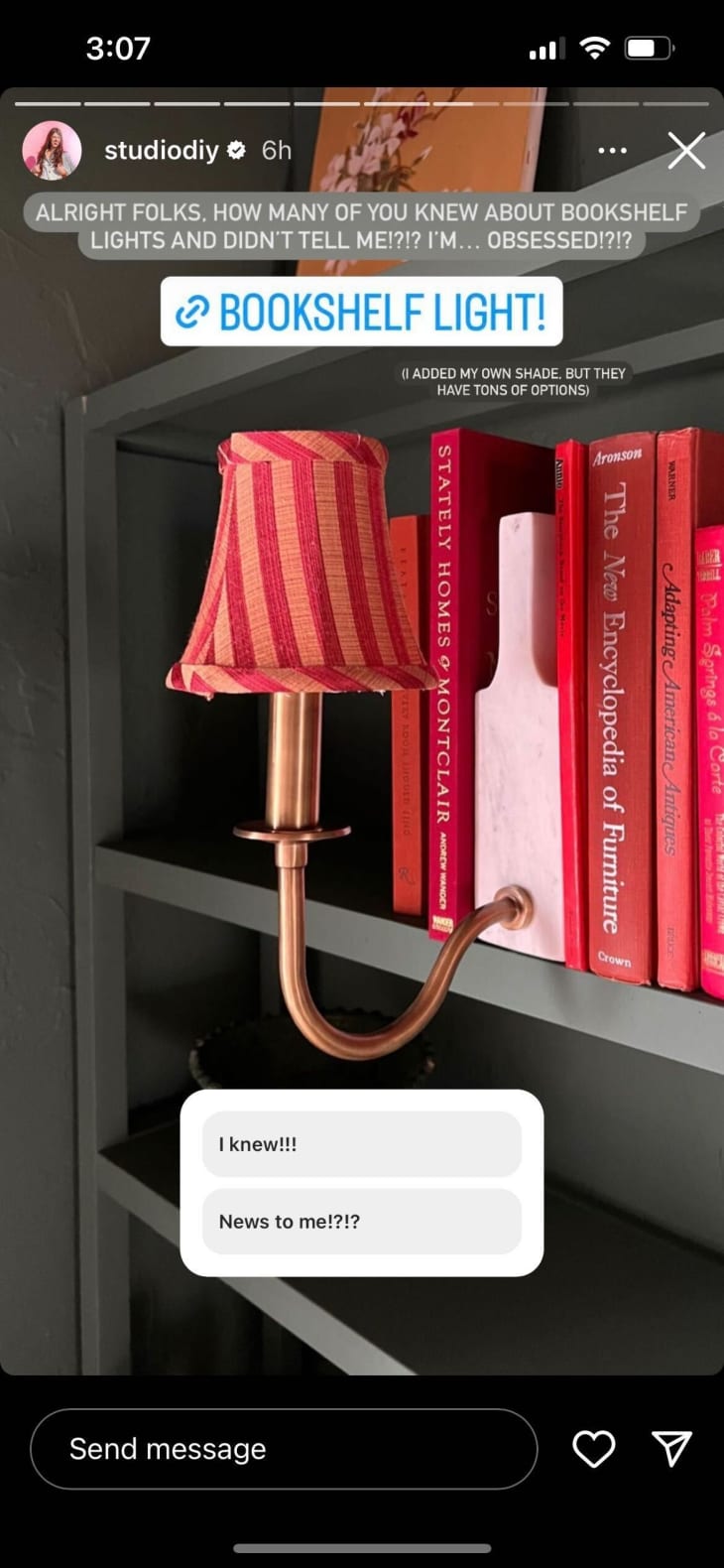 Bookshelf Lights Are the Solution to Sconces with No Drilling or ...