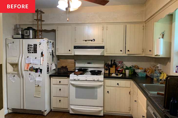 An IKEA Hack Turns a Dated Kitchen into a Stunning Space | Apartment ...