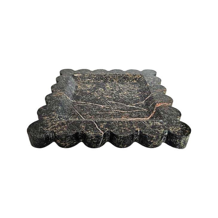 Amazon Anacua House Scalloped Edge Marble Tray Review | Apartment Therapy