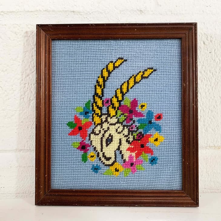 6 Needlepoint Decor Pieces to Cozy up Your Living Room | Apartment Therapy