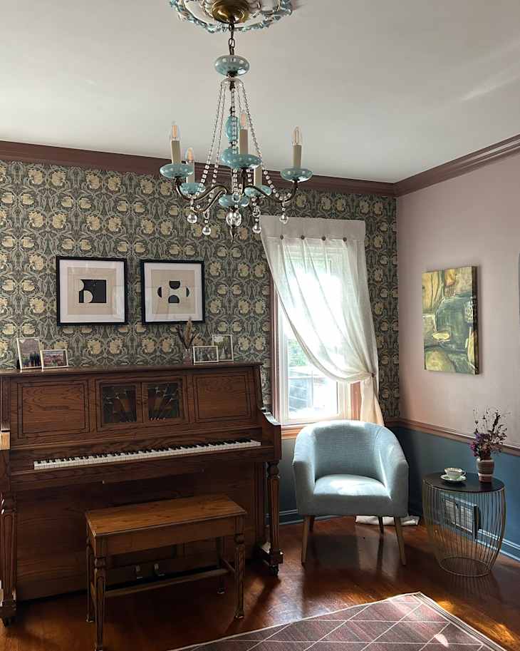 A Blah Dining Area Transforms into a Craftsman Music Room | Apartment ...