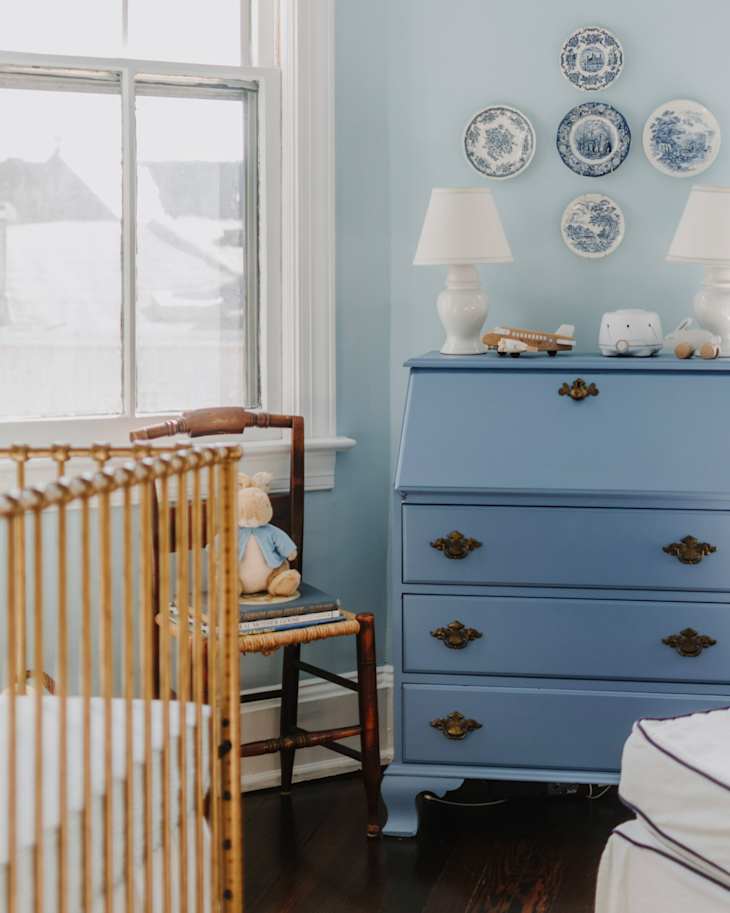 This Forgotten Room Is Now a Calm, Blue Nursery | Apartment Therapy