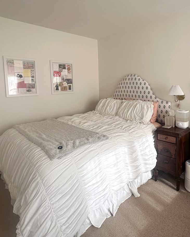 How I Turned a Shower Curtain Into a Stunning Headboard | Apartment Therapy