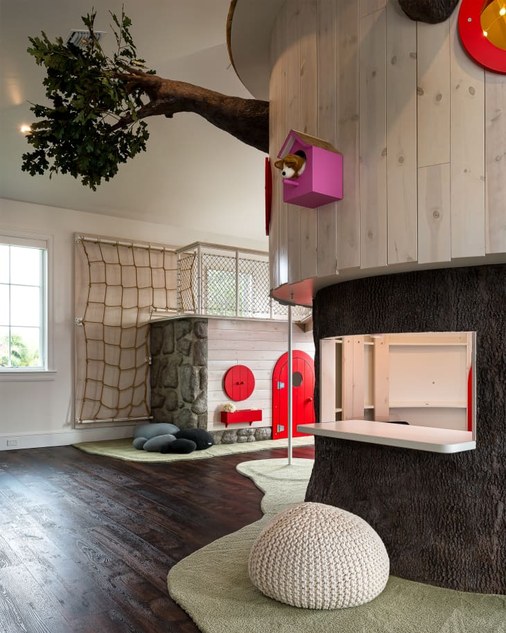 See the Life-Size Treehouse in These Kids’ Playroom — Photos | Cubby
