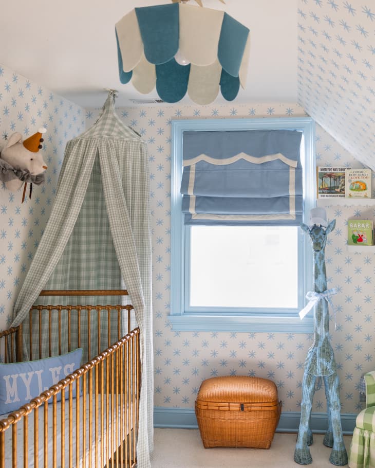 Star Wallpaper in a Dreamy Boy's Nursery — Photos | Cubby