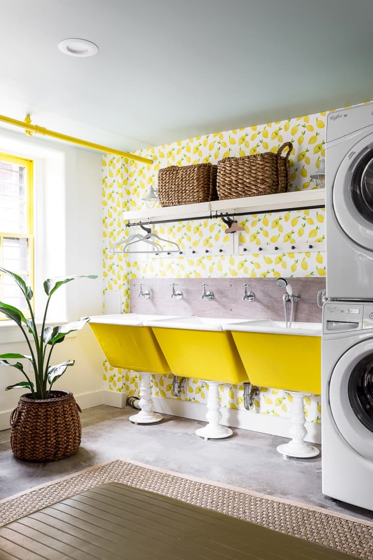 Before & After: This Seriously Scary Laundry Room Got a Sunny Reno We ...