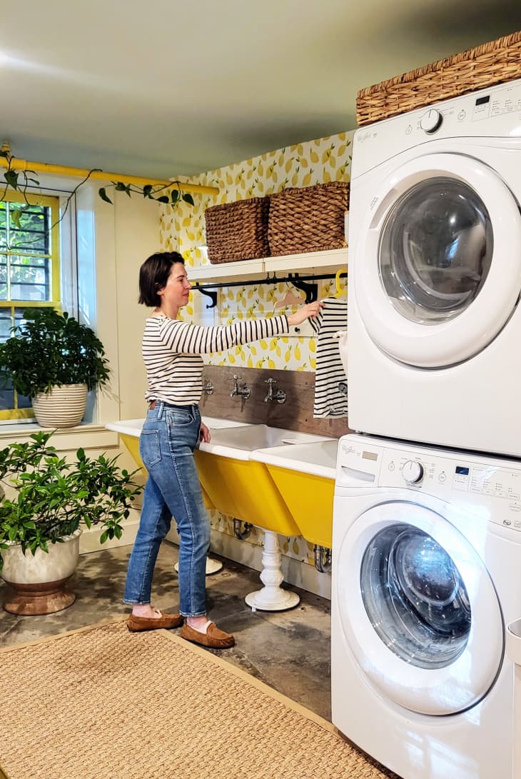 Before & After: This Seriously Scary Laundry Room Got a Sunny Reno We ...