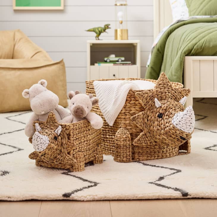 10 Animal-Shaped Wicker and Rattan Storage Baskets for Kids' Rooms | Cubby