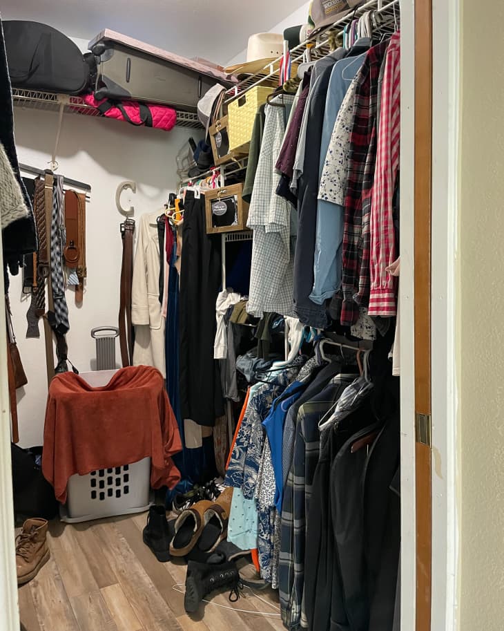 See How I Gave My Cluttered Closet a "Budget Luxe" Makeover | Apartment ...