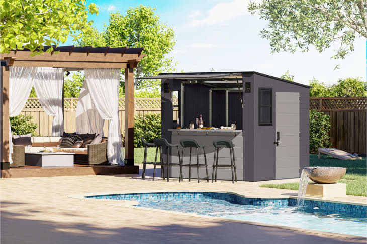 Costco Is Selling a Storage Shed That Doubles as a Cabana Bar ...
