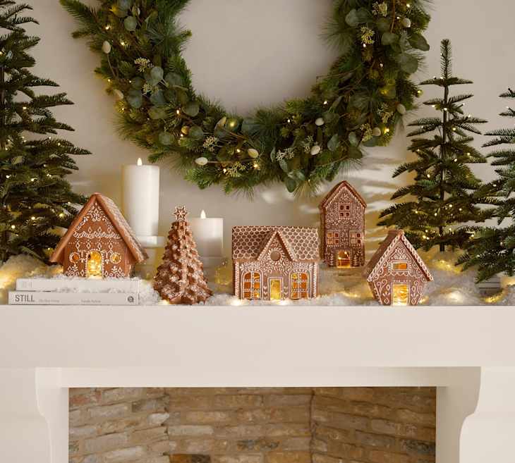 Pottery Barn's Gingerbread Village Houses — A Great Holiday Decoration ...