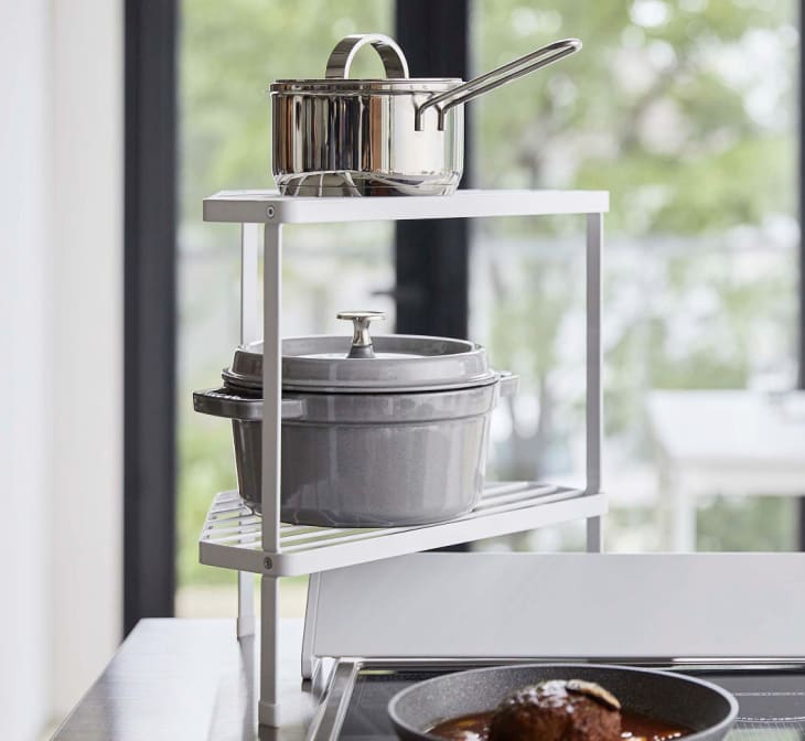 Yamazaki's Two-Tier Corner Organizer Will Instantly Zap Kitchen Clutter ...