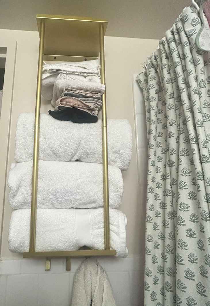 This Amazon Towel Rack Created So Much Storage in My Bathroom ...