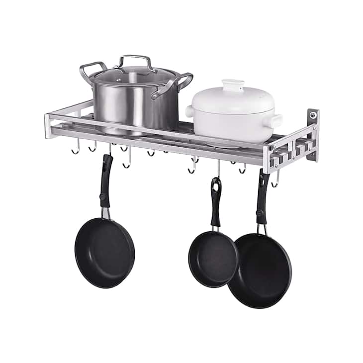 This Wall-Mounted Pan Organizer Transformed My Tiny Kitchen | The Kitchn