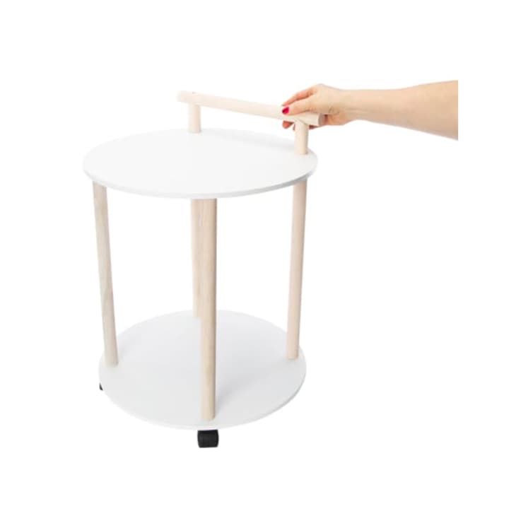 $15 Circle Rolling Cart: Five Below Reviews | Apartment Therapy