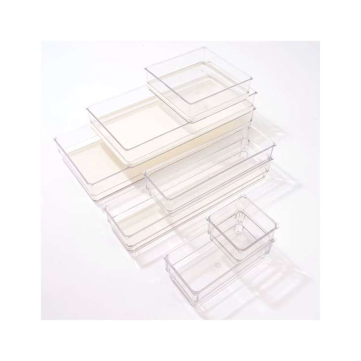 Cella 7-Piece Drawer Organizer: QVC Reviews | Apartment Therapy