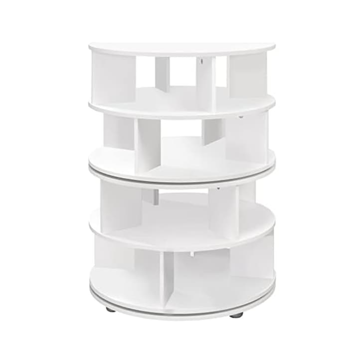 Kings Brand Furniture 4-Tier Rotating Lazy Susan Shoe Rack: Amazon ...