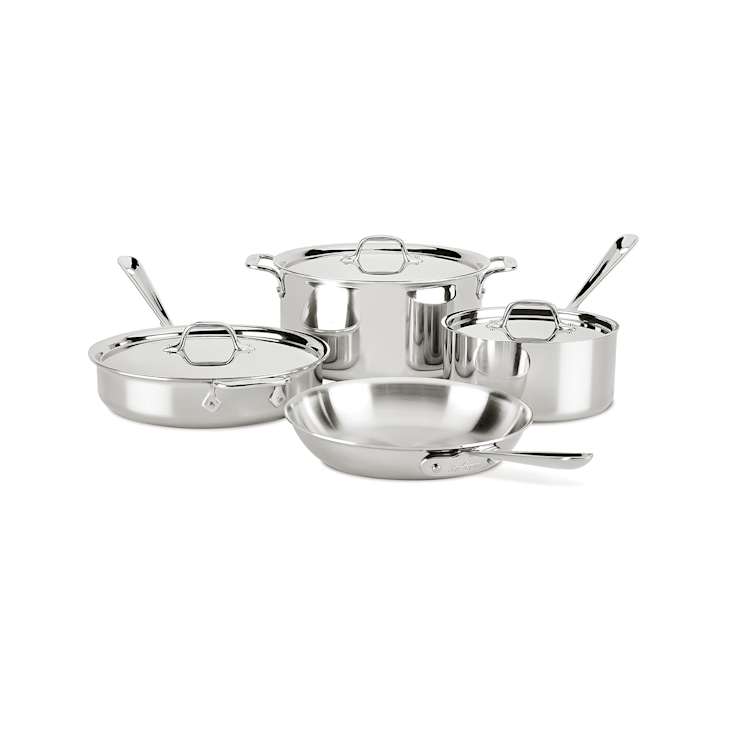 The All-Clad D3 7-Piece Stainless Steel Cookware Set Is 20% Off Now ...