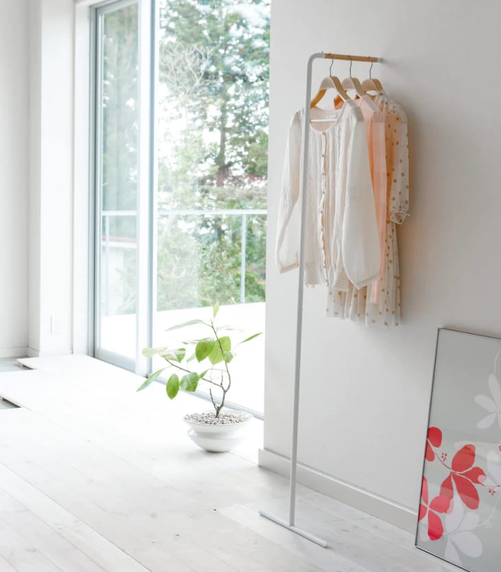 Yamazaki Leaning Coat Rack: A Small-Space Must-Have | Apartment Therapy