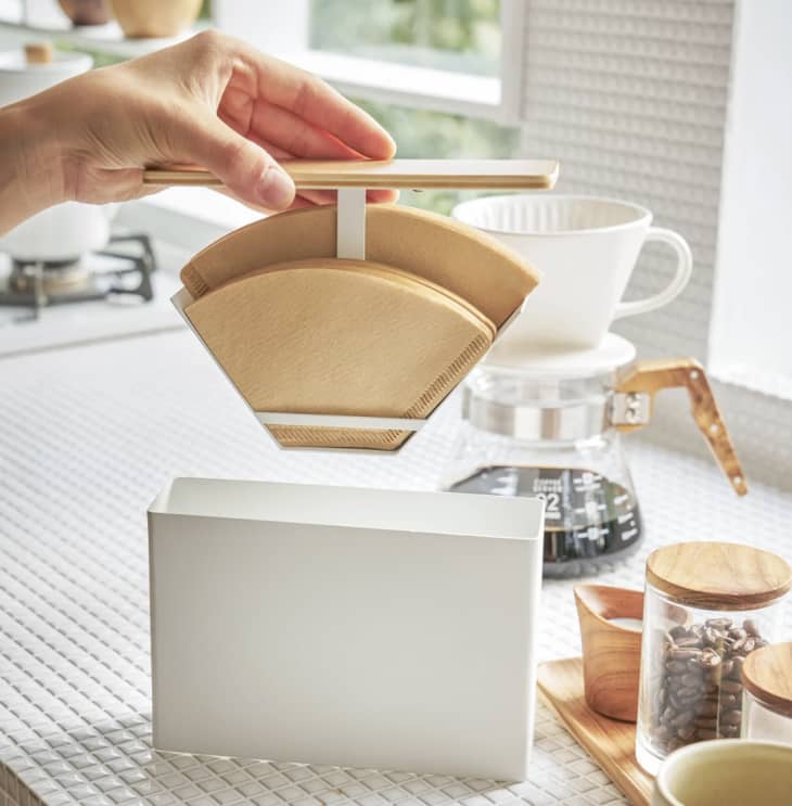 This Sleek Coffee Filter Case Will Declutter Your Cabinets | Apartment ...