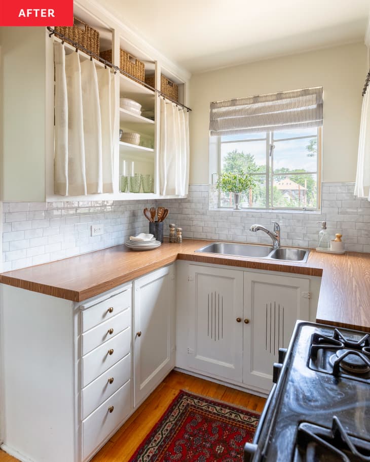 5 Easy, Renter-Friendly DIYs Turned This Kitchen into a Cottagecore ...